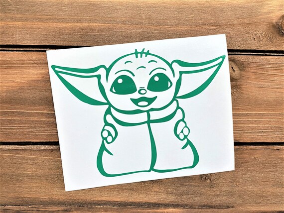 Yoda Decal Baby Yoda Yoda Sticker Star Wars | Etsy