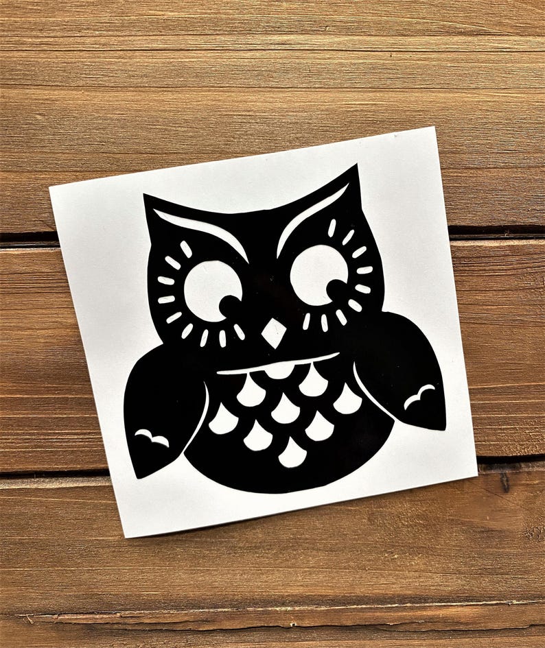 Owl Decal - Glitter Owl - Owl Sticker - Laptop Decal - Cell Phone Decal ...