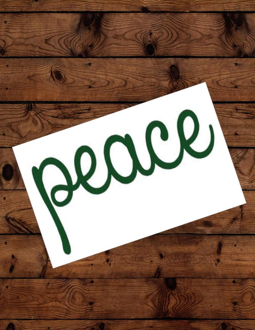Peace Decal Glitter Decal Peace Sticker Laptop Decal | Etsy