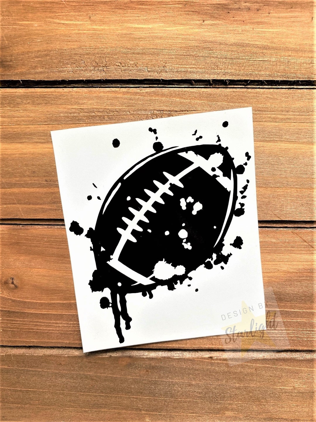 Football Splatter Decal Football Football Sticker - Etsy