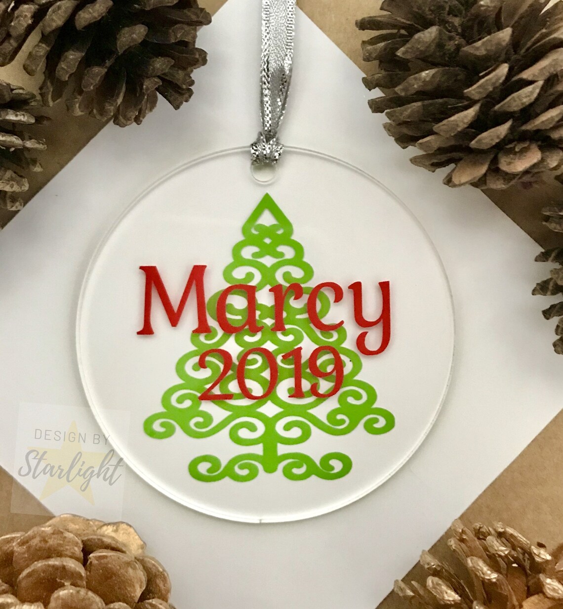 Name Ornament Christmas Tree Ornament Acrylic Ornament | Etsy
