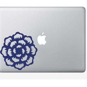 Flower Decal Blooming Flower Decal Laptop Decal Cell - Etsy