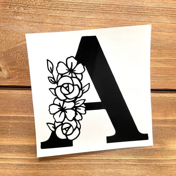 Flower Monogram - Etsy