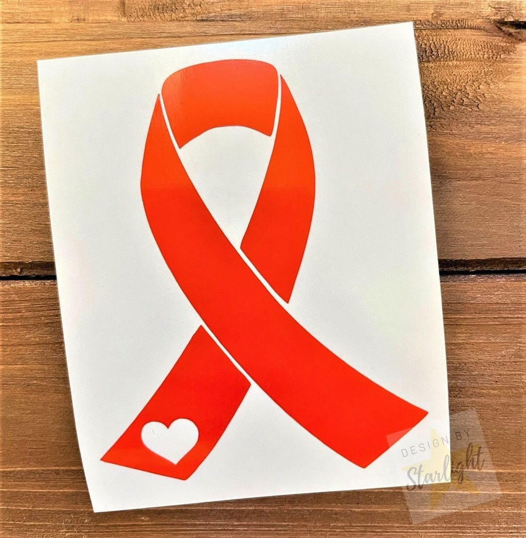 Cancer Ribbon - Leukemia - Kidney Cancer - Orange Ribbon - Awareness ...
