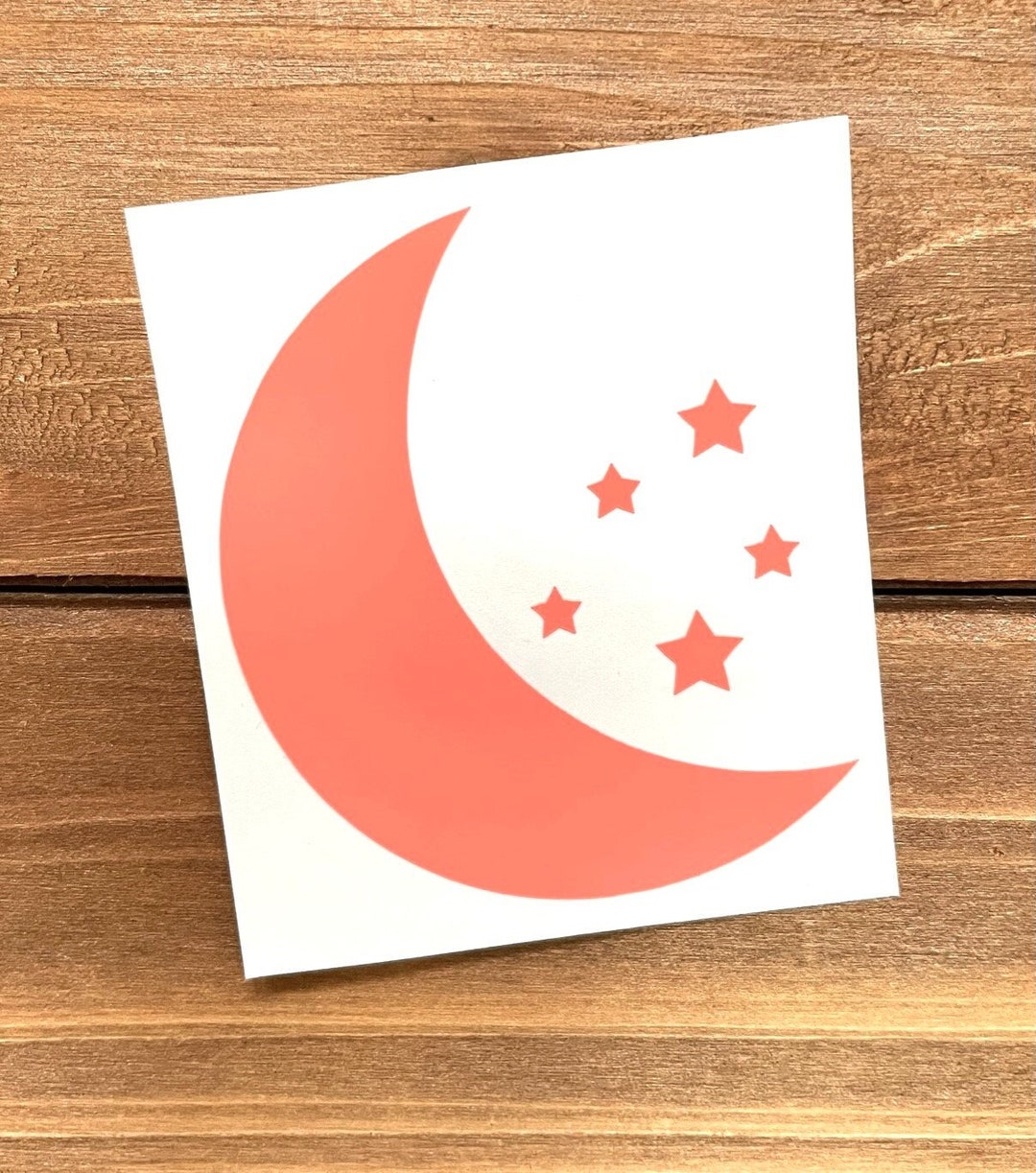 Moon & Stars Decal Moon and Stars Space Circle Decal - Etsy