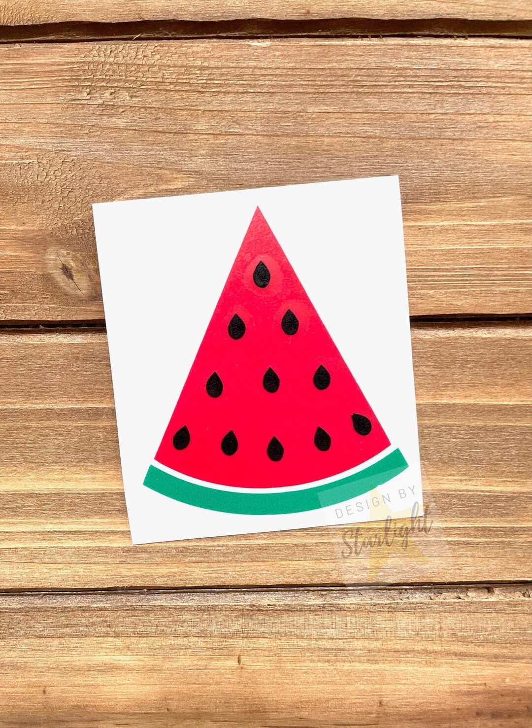 Watermelon Wedge Decal Watermelon Sticker Fruit Decal - Etsy