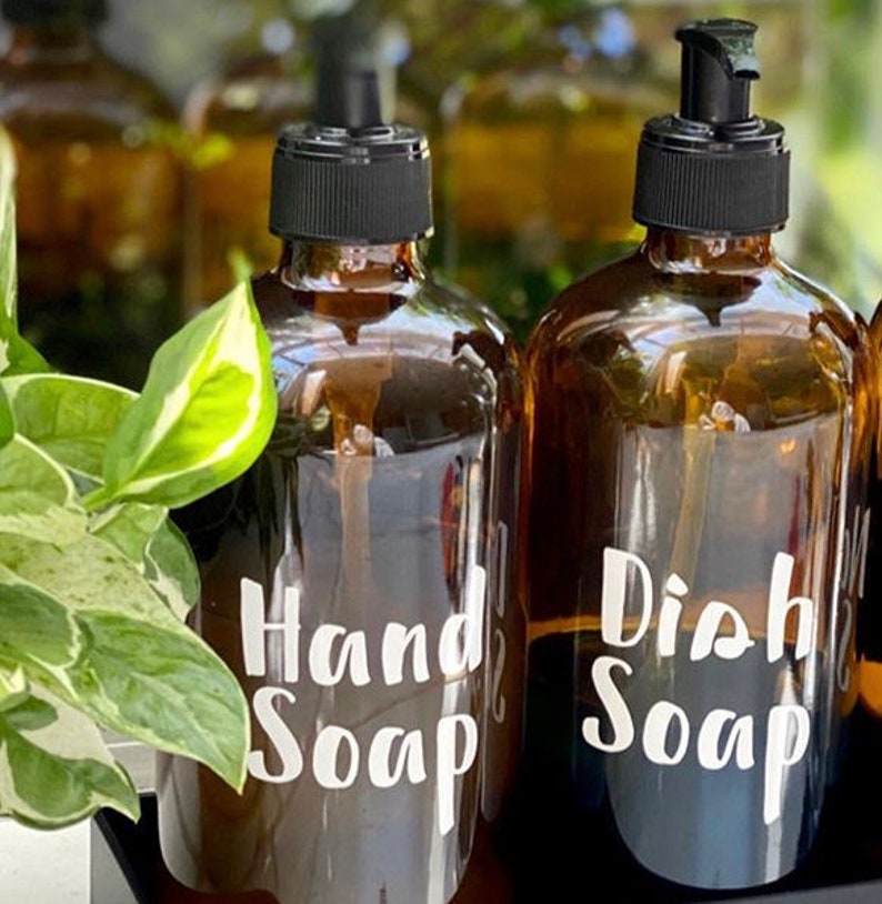 Soap Dispenser Labels Bottle Labels Dish Soap Hand Soap | Etsy
