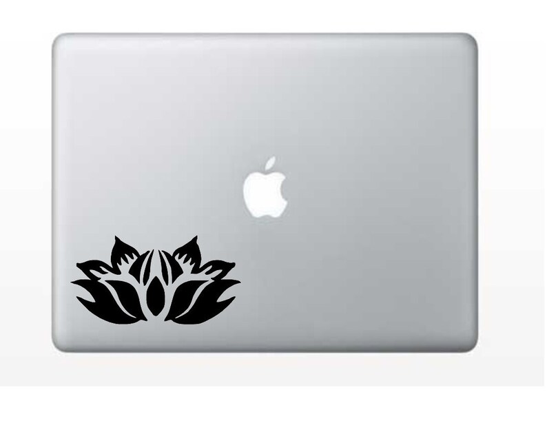 Flower Decal Blooming Flower Decal Laptop Decal Cell - Etsy