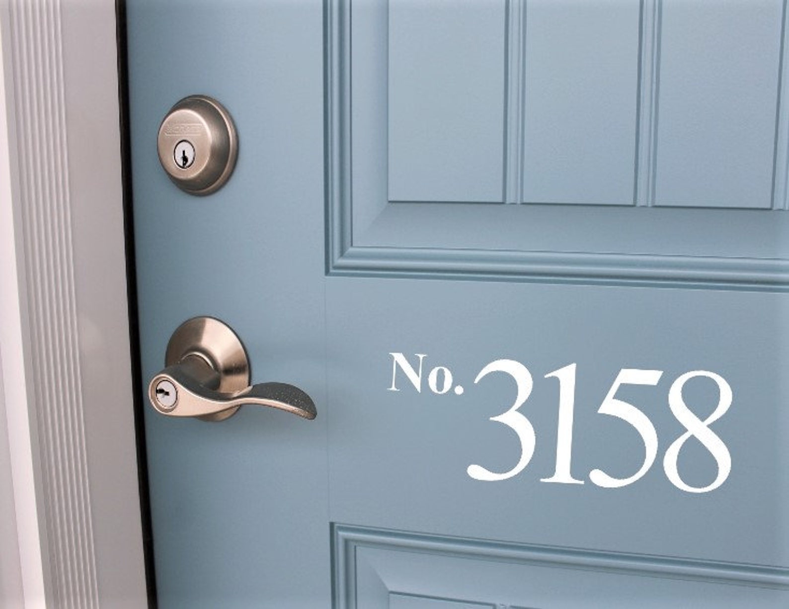 House Number Front Door Decal Front Door Sign House - Etsy