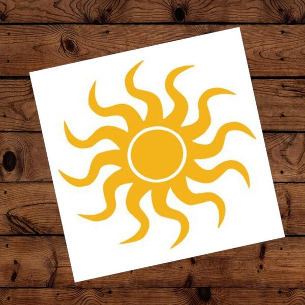 Sun Decal - Etsy