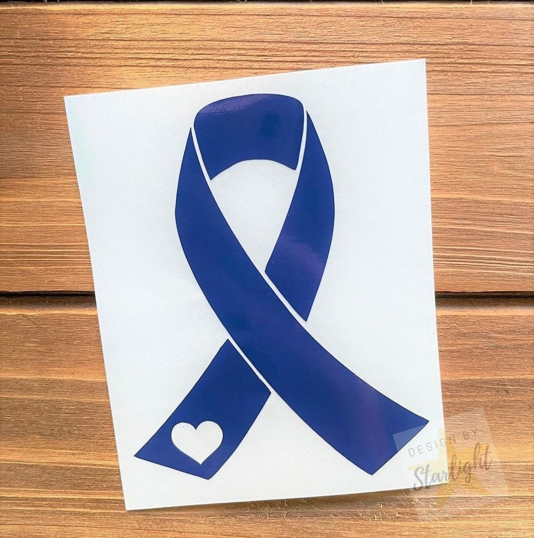 Cancer Ribbon - Colorectal Cancer - Colon Cancer - Diabetes Awareness ...