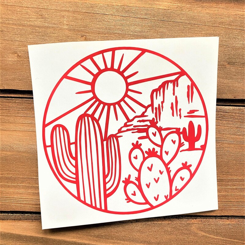 Cactus Decal - Etsy