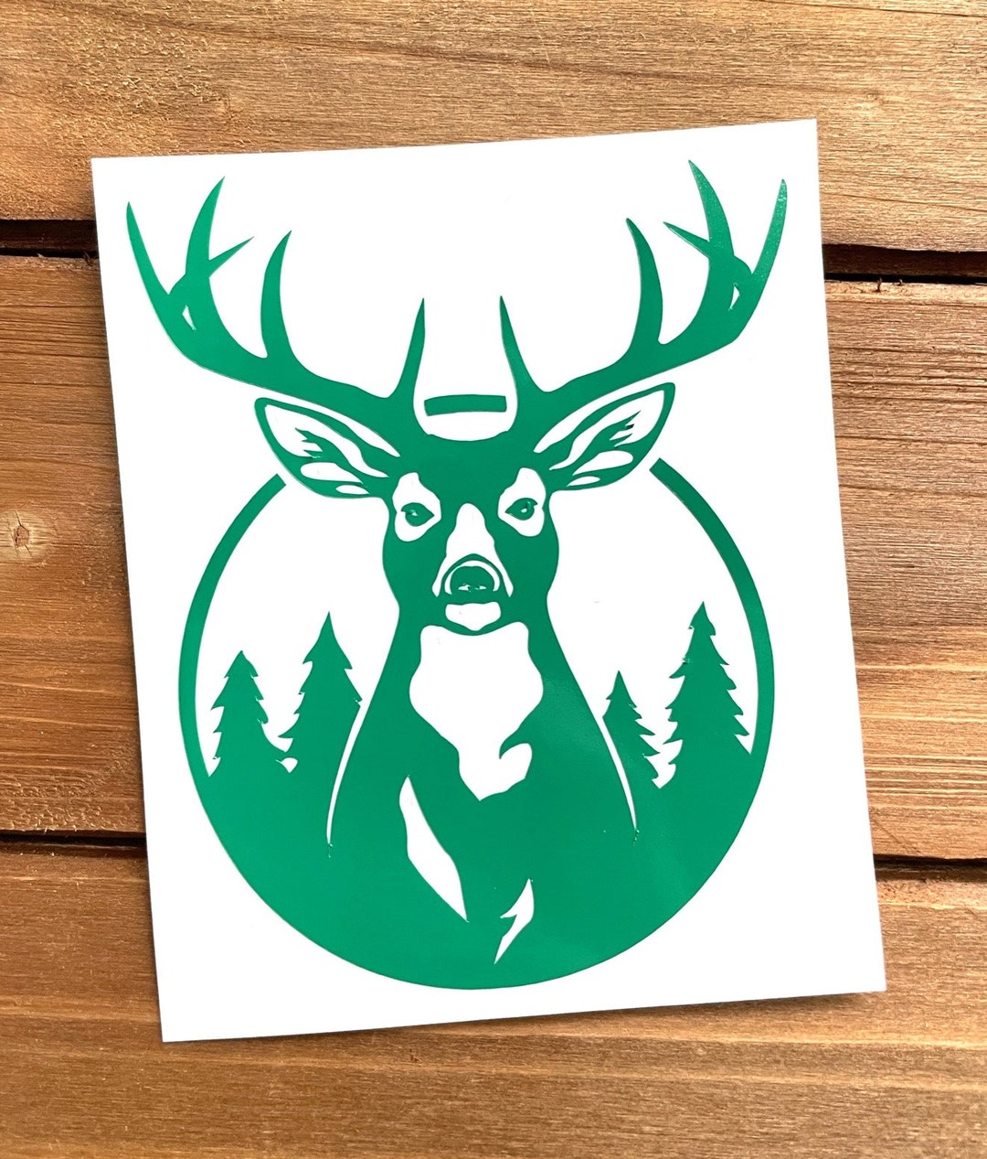 Buck Decal Buck Forest Decal Deer Decal Laptop Decal Phone Decal Laptop ...