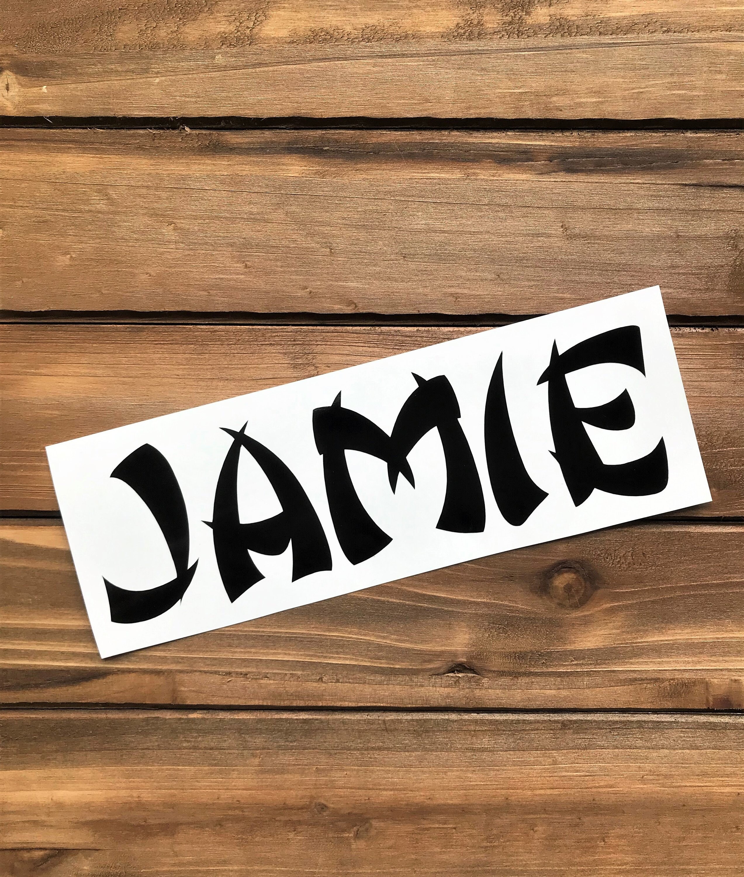 Name Decal Any Word Decal Fun Font Decal Asian Decal - Etsy