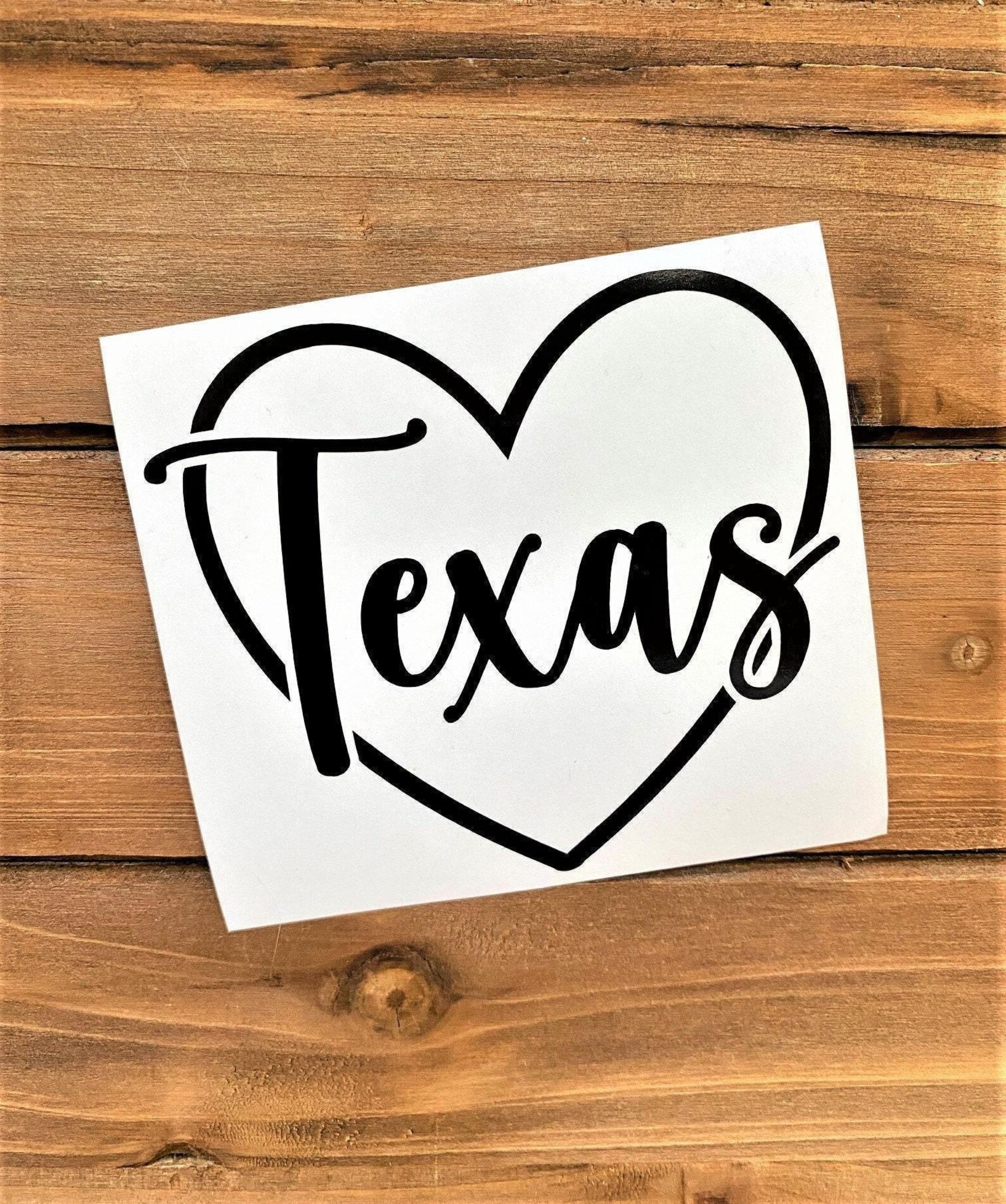 State Decal - State With Heart Decal - Any State - Custom State Decal ...
