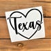 State Decal - State With Heart Decal - Any State - Custom State Decal ...
