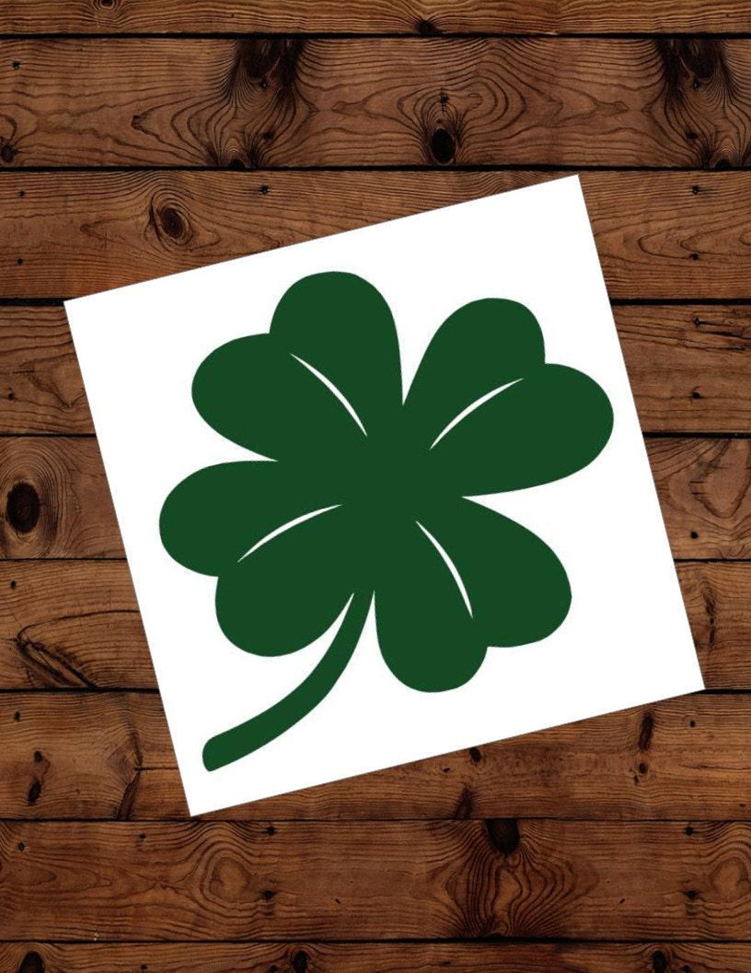 4 Leaf Clover Decal - Four Leaf Clover -glitter Decal - Laptop Decal ...