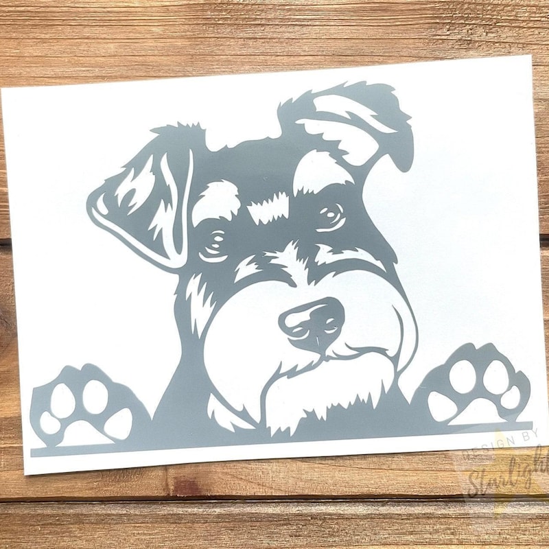 Custom Schnauzer Stickers - Etsy