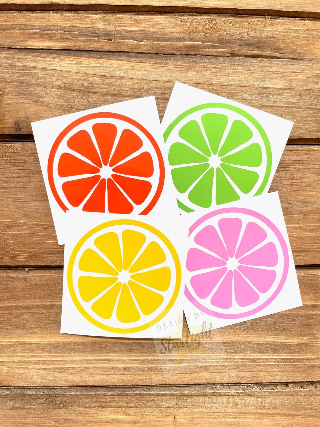 Fruit Slice Decal Lemon Lime Grapefruit Orange Fruit Decal Fruit ...