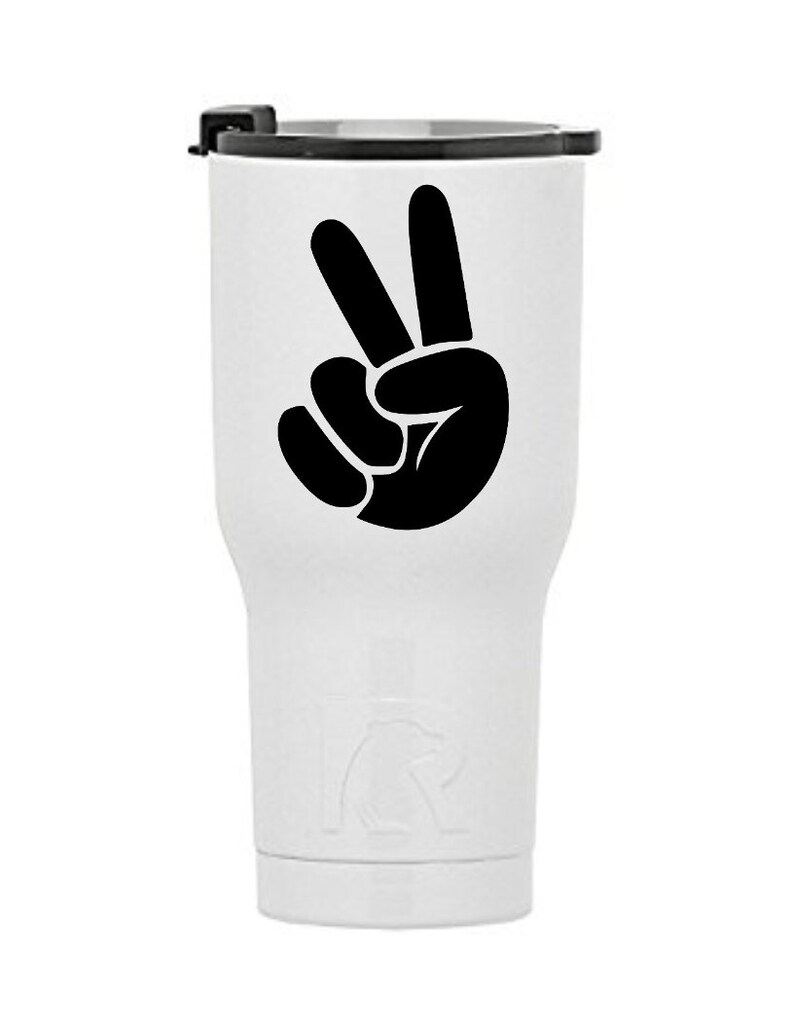 Peace Hand Decal Peace Sign Peace Sticker Laptop Decal | Etsy