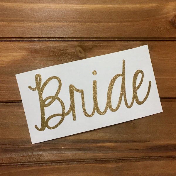 Bride Vinyl Decal - Etsy
