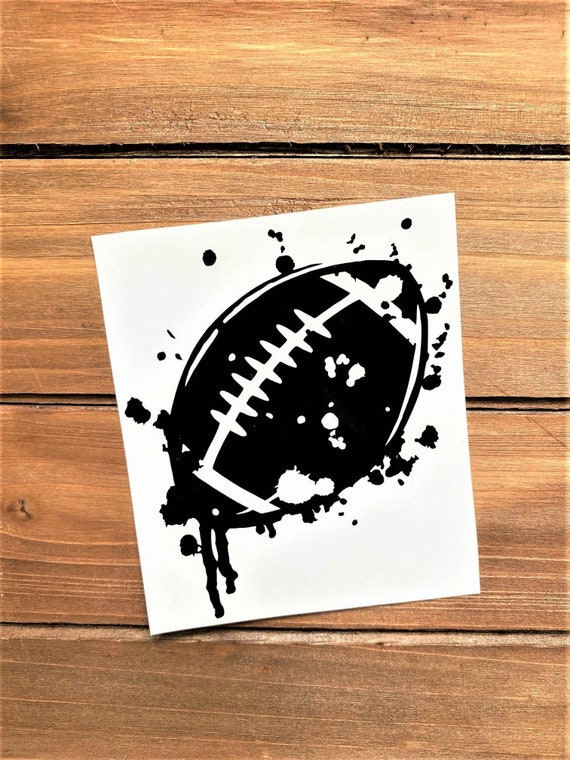 Football Splatter Decal Football Football Sticker - Etsy