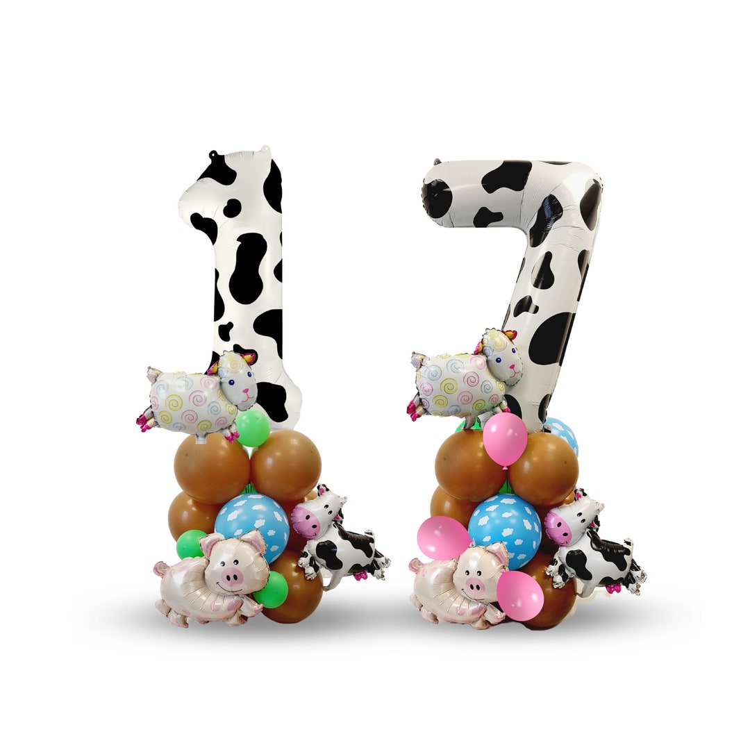 Personalised Farm Animal Balloon Bouquet Sculpture Sheep Cows - Etsy