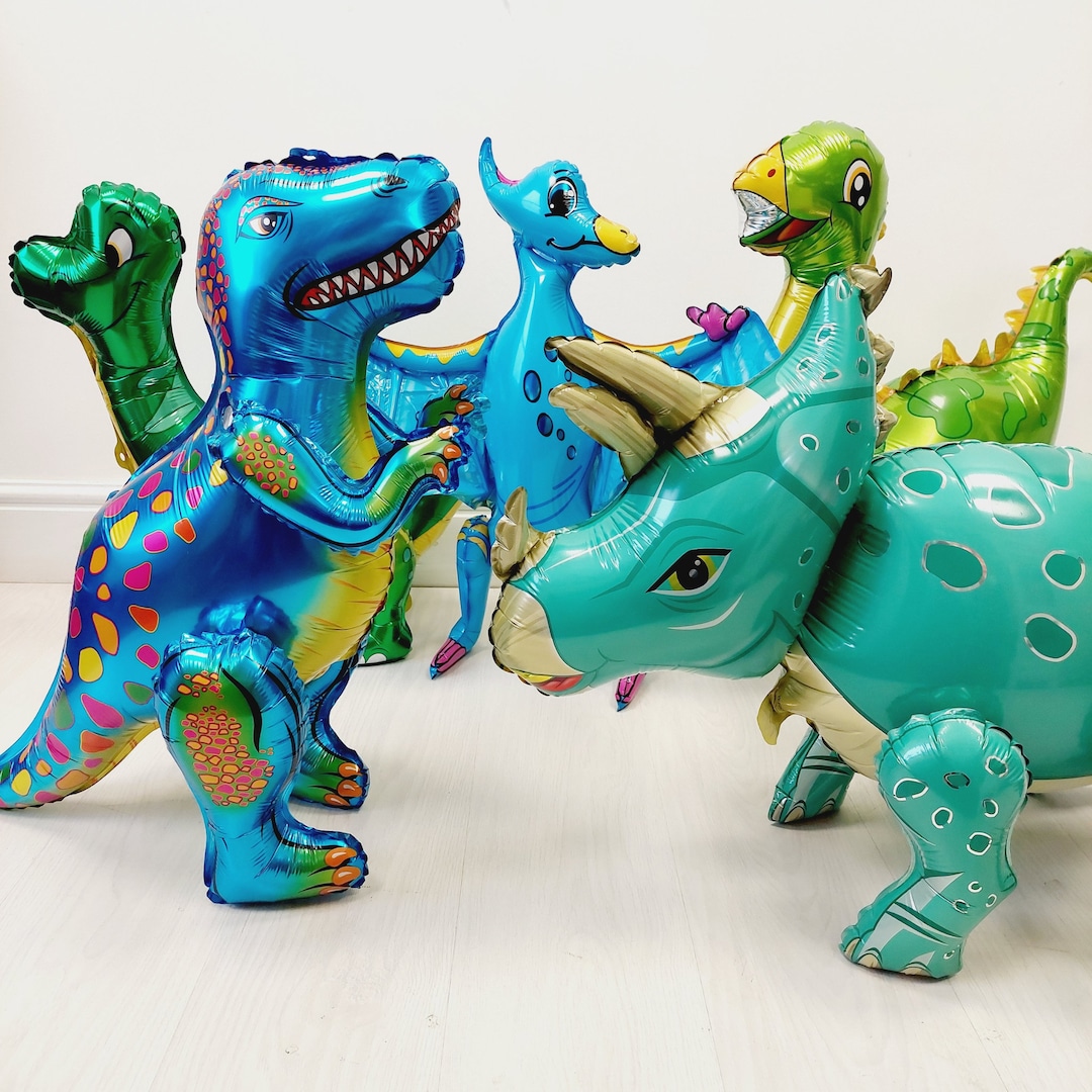5-pack Dinosaur T Rex Balloons Lots of Styles Great Fun Addition for ...