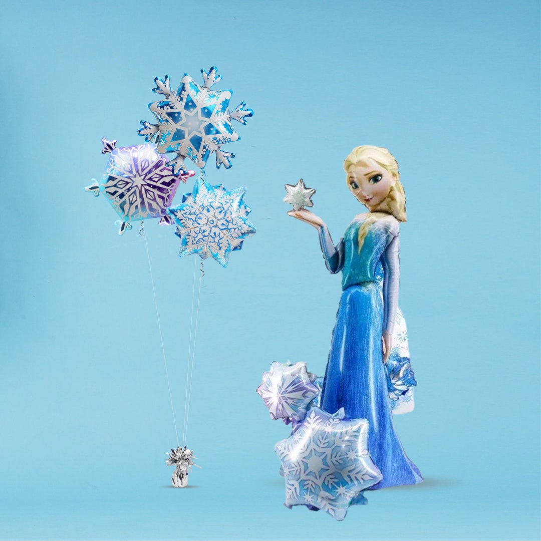 1.4m Large Frozen Elsa Disney Princesses Standing Balloon With Snow ...