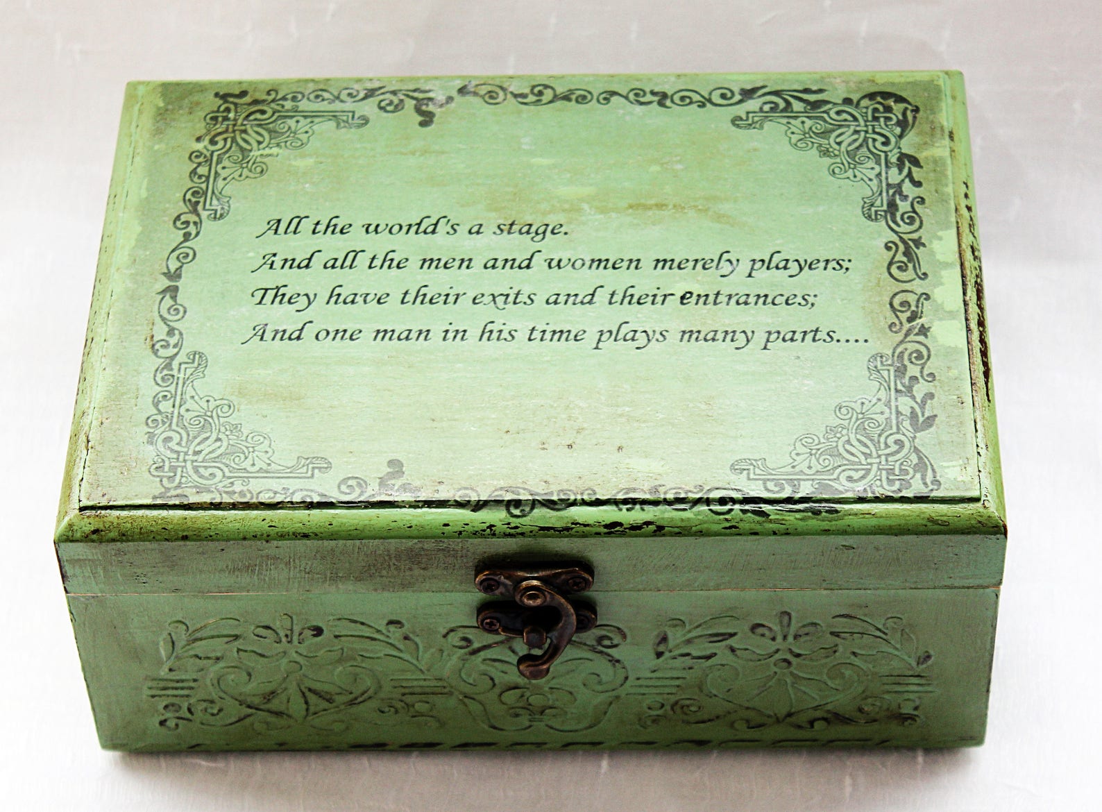 Personalized Tea Box Favorite Quote Gift Chic Gift for - Etsy