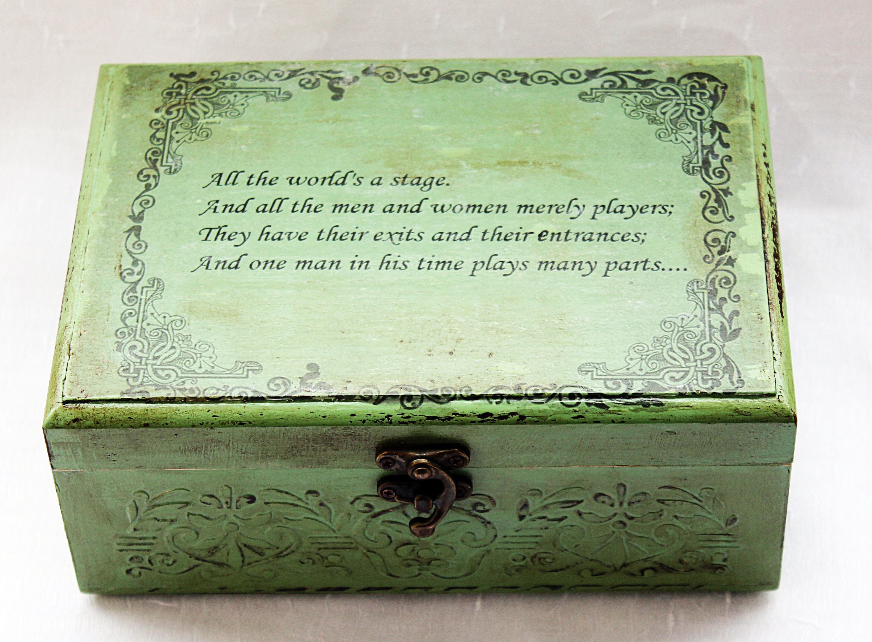 Personalized Tea Box Favorite Quote Gift Chic Gift for - Etsy