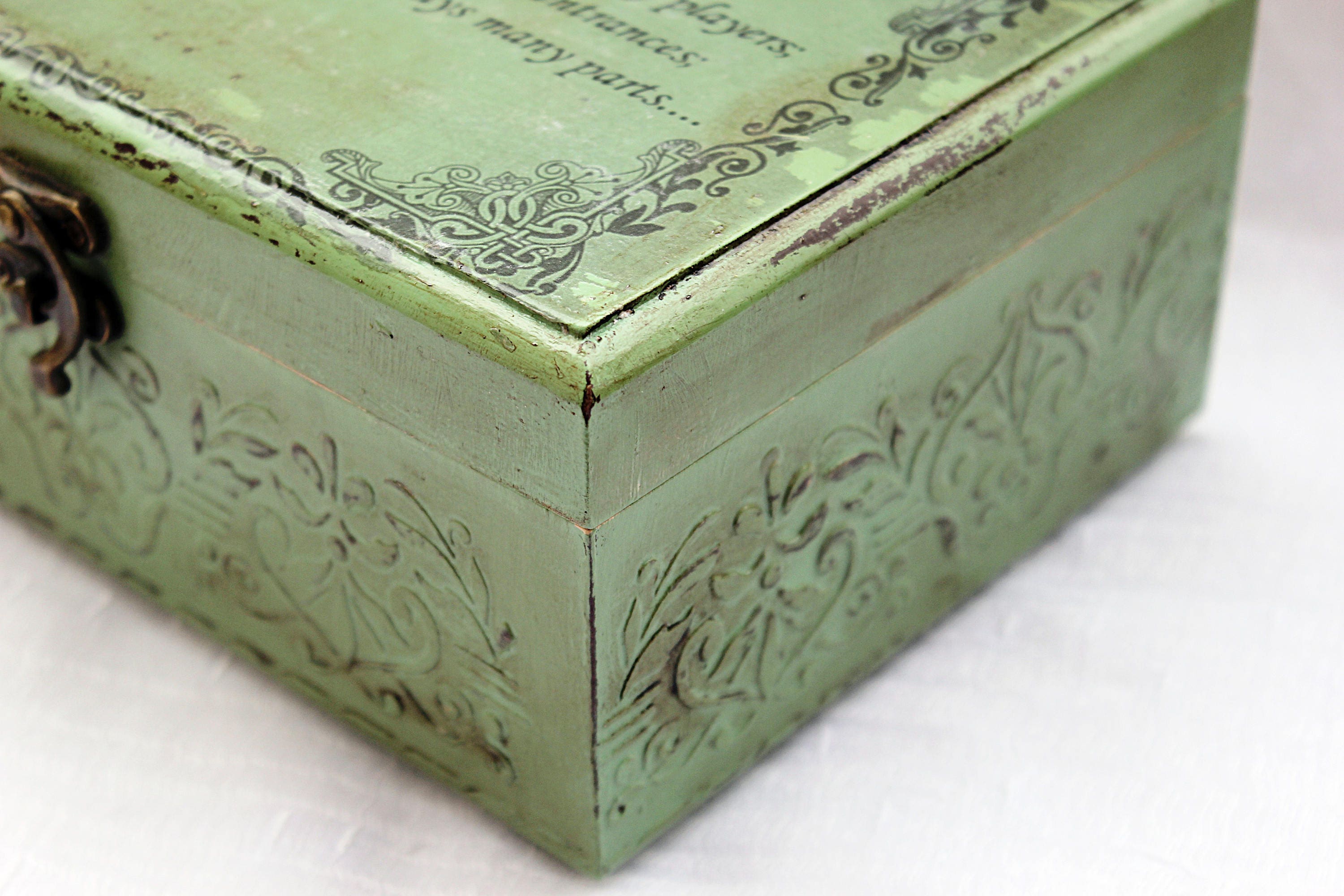 Personalized Tea Box Favorite Quote Gift Chic Gift for - Etsy