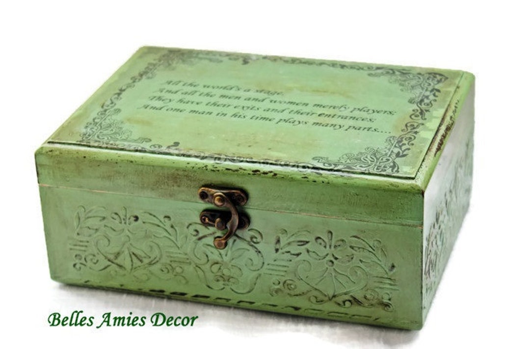 Personalized Tea Box, Favorite Quote Gift, Chic Gift for Teacher ...