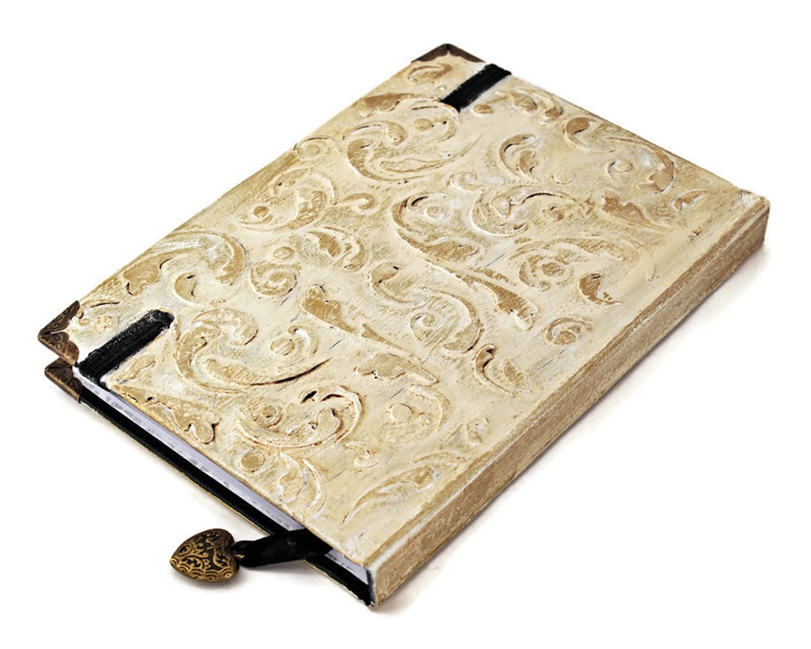 Cute little girl notebook with hard covers retro chic writing | Etsy