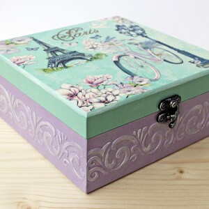 Paris Jewelry Box With the Eiffel Tower, Keepsake Box for Granddaughter ...