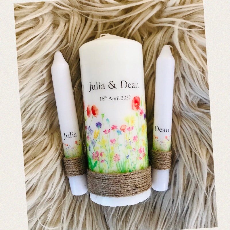 Unity Candle Set Family - Etsy UK