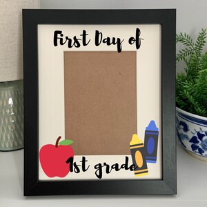 First Day of Kindergarten Frame | Personalized Grade Picture Frame ...