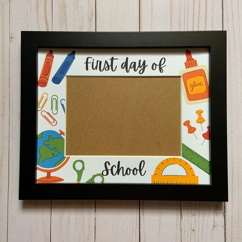 First Day of Kindergarten Frame Personalized Grade Picture - Etsy