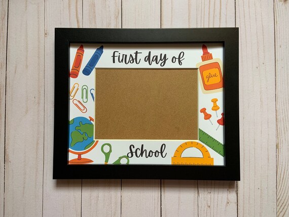 First Day of School Frame Personalized Grade Picture Frame | Etsy