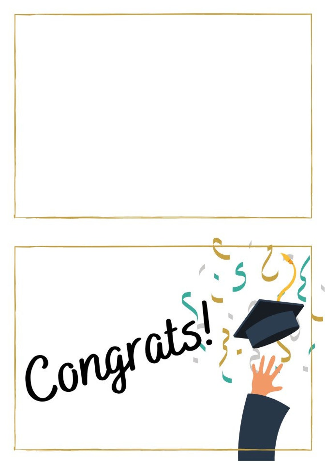 PRINTABLE Graduation Card 3.5x5 Inches Folded Instant | Etsy