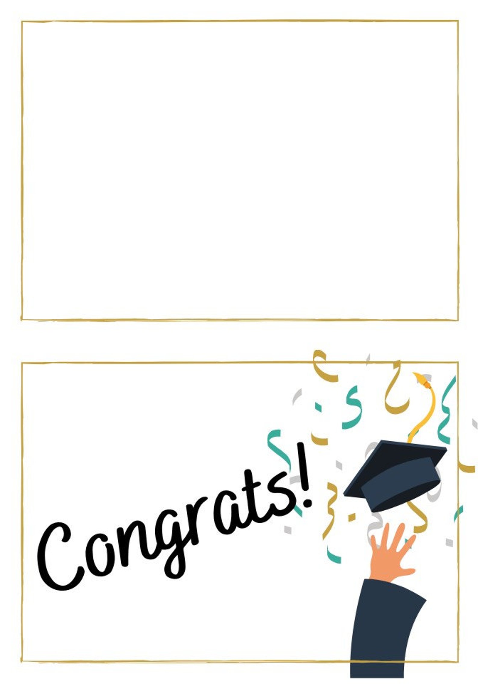 PRINTABLE Graduation Card 3.5x5 Inches Folded Instant | Etsy