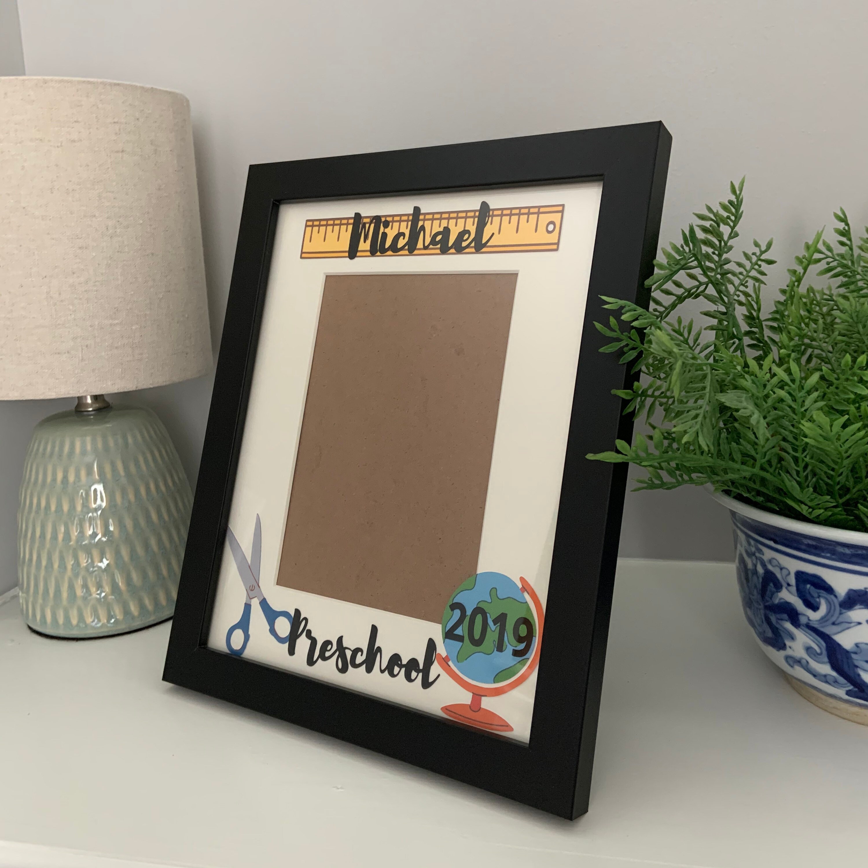 School picture frame Personalize with child name and grade | Etsy