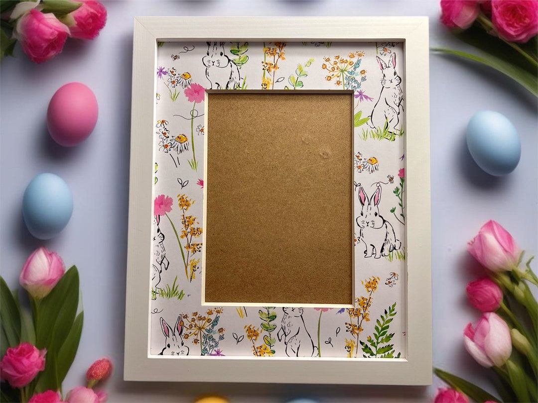 Easter Bunny Picture Frame | Personalized Picture Frame 5x7 - Etsy