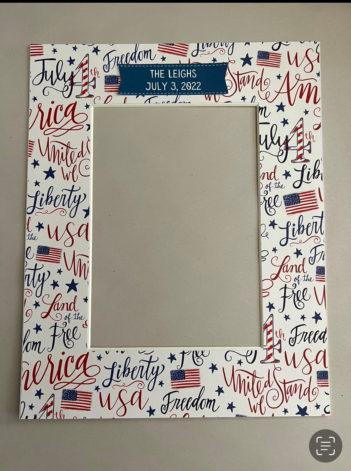 Patriotic Picture Frame | Personalized Picture Frame 5x7 | American ...