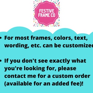 First Day of School Frame | Personalized Grade Picture Frame | 5x7 ...