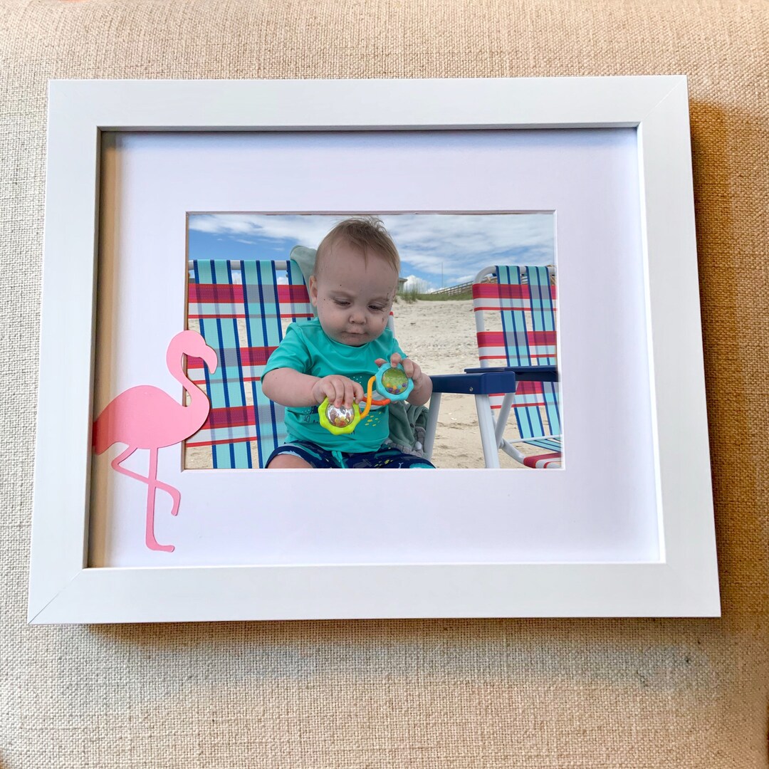 Pink Flamingo Picture Frame | Personalized Picture Frame 5x7 - Etsy