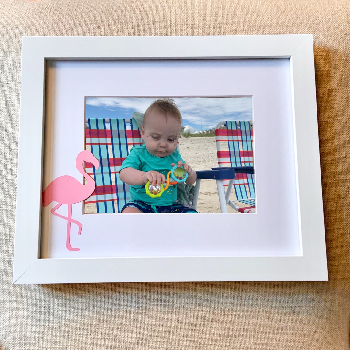 Pink Flamingo Picture Frame Personalized Picture Frame 5x7 - Etsy