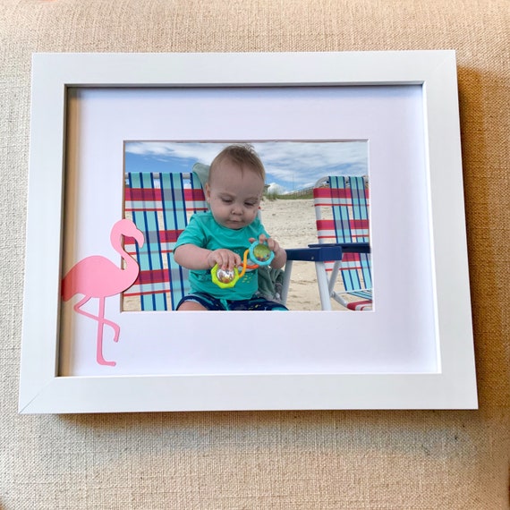 Pink Flamingo Picture Frame Personalized Picture Frame 5x7 | Etsy