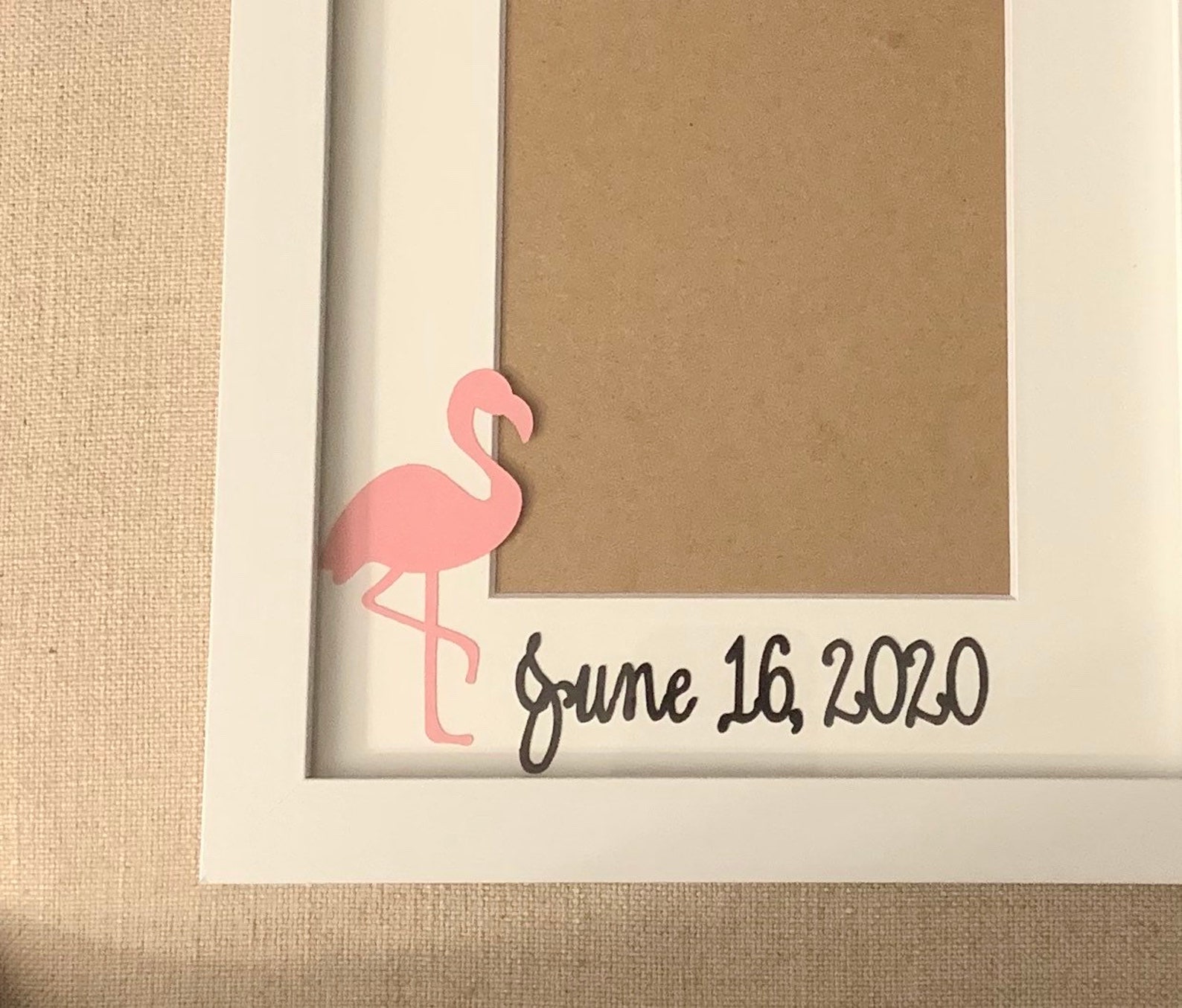 Pink Flamingo Picture Frame Personalized Picture Frame 5x7 - Etsy