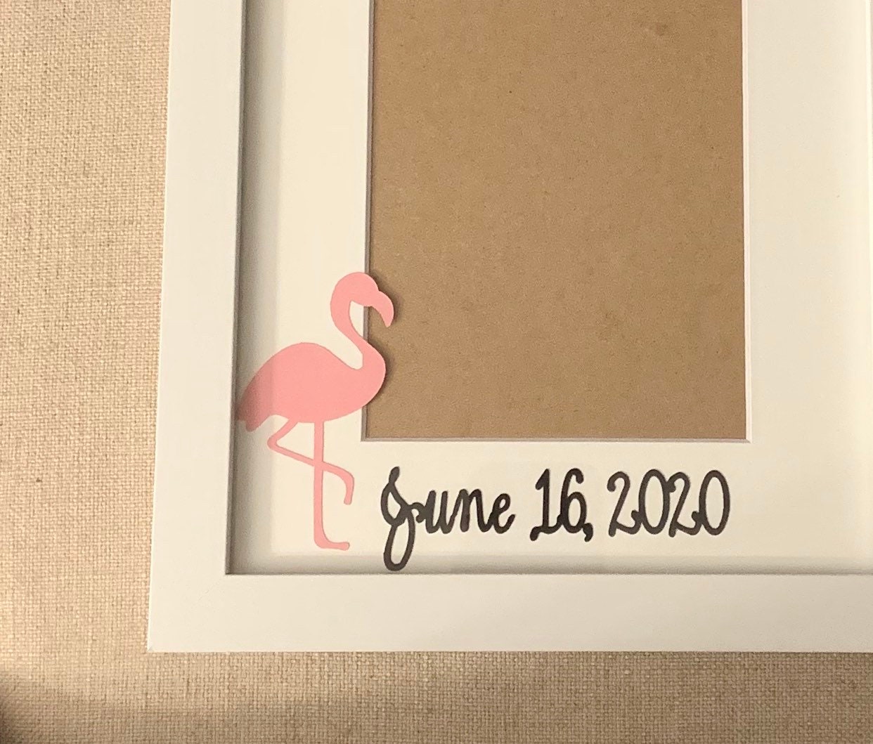 Pink Flamingo Picture Frame Personalized Picture Frame 5x7 - Etsy